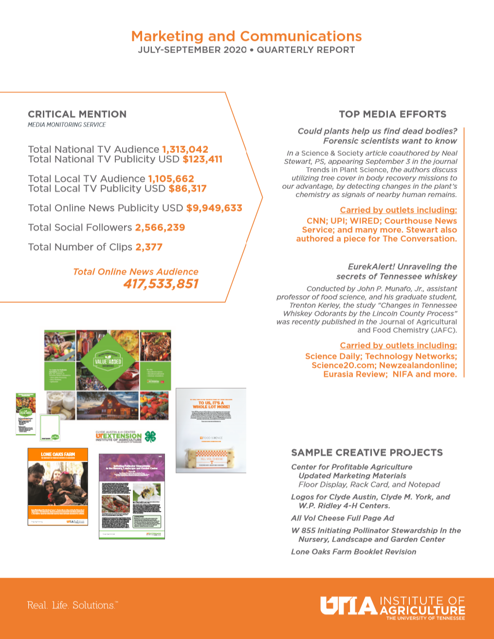 Impact Reports | Marketing and Communications
